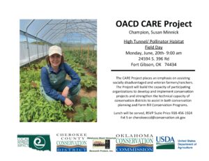 OACD CARE Project Champion, Susan Minnick High Tunnel/Pollinator ...