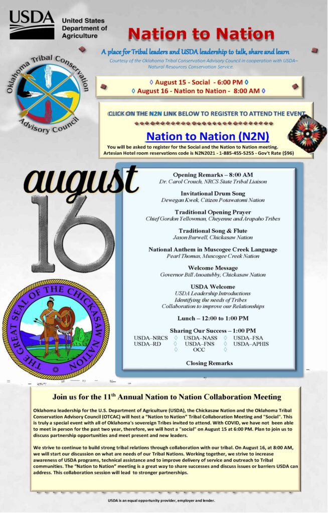 Nation to Nation: A place for Tribal leaders and USDA leadership to ...
